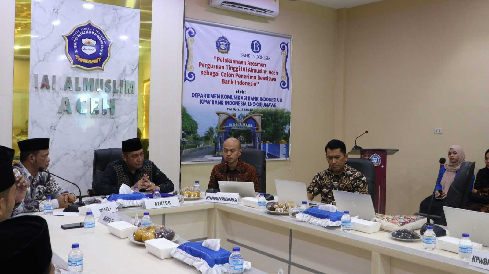 Bank Indonesia Lakukan Asesmen Beasiswa ke IAI Almuslim Aceh - Acehkini.ID