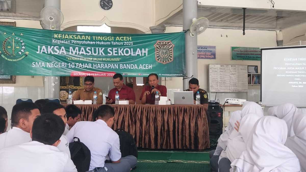 Jaksa Masuk Sekolah Fajar Harapan, Kepsek: Materinya Relevan untuk ...