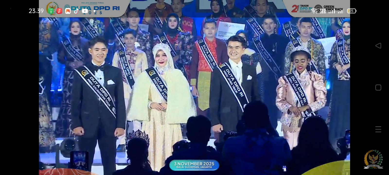 Putri Aceh dan Putra Jawa Timur Dinobatkan Sebagai Duta DPD RI 2025 ...